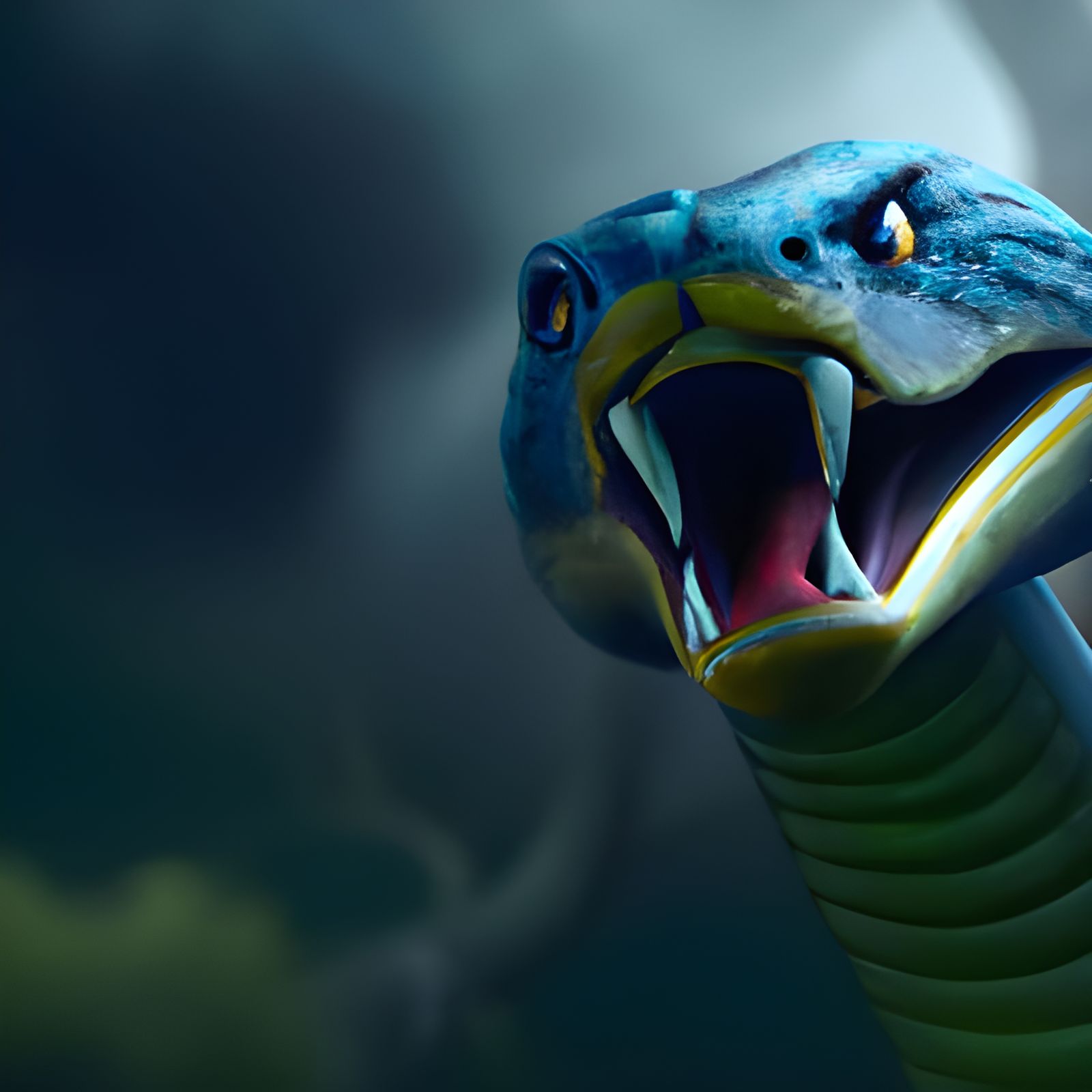 Hissing Snake - AI Generated Artwork - NightCafe Creator
