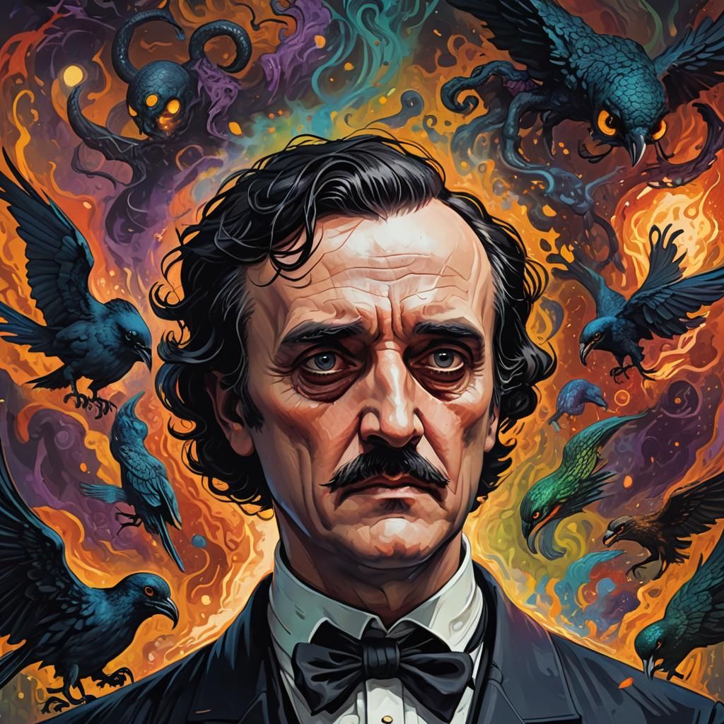 Edgar Allan Poe meets H.P. Lovecraft - AI Generated Artwork - NightCafe ...