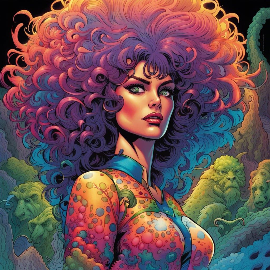 Psychedelic 80s Protagonist pt 2 - Psychedelic 80s Monster i...