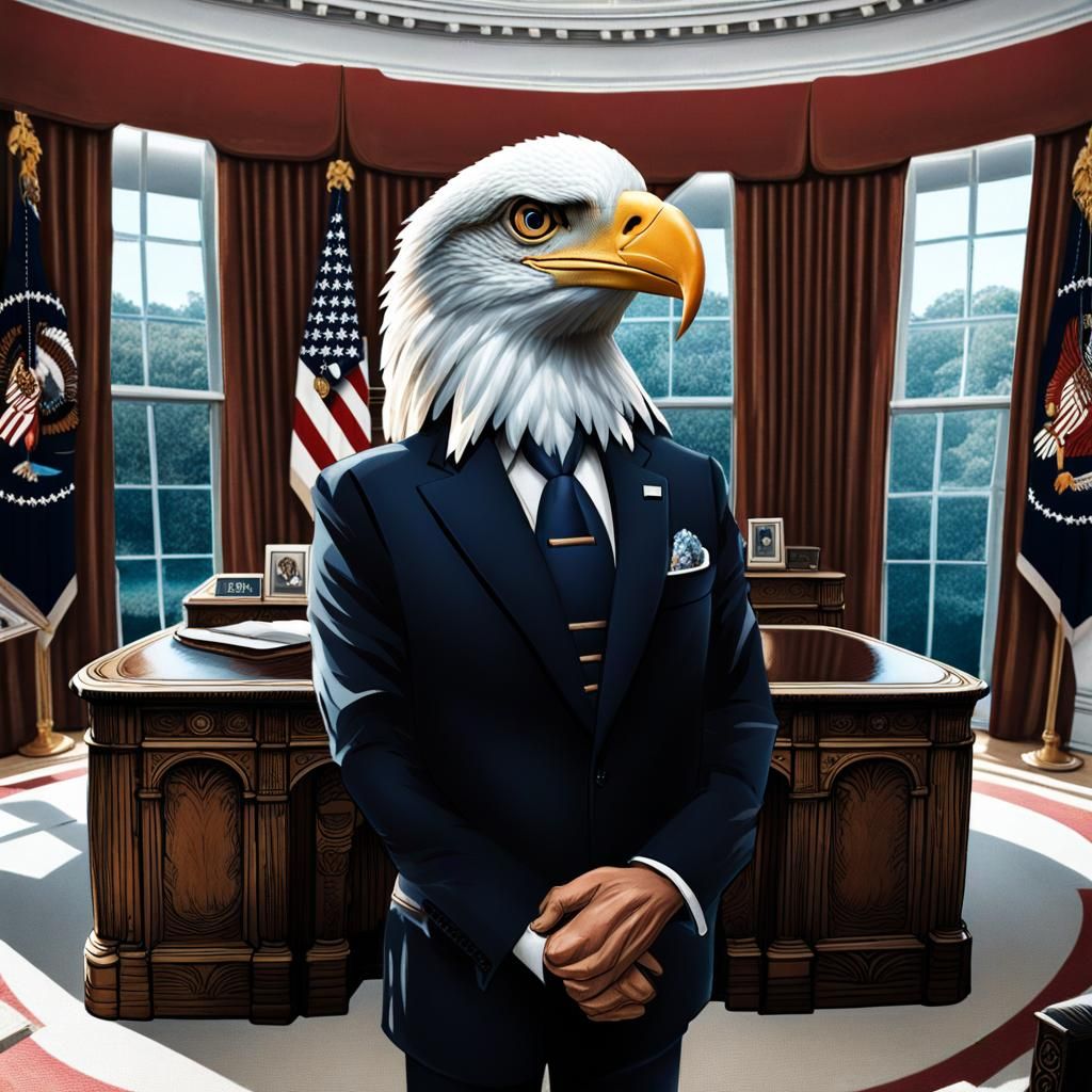 White Eagle as Potus - AI Generated Artwork - NightCafe Creator