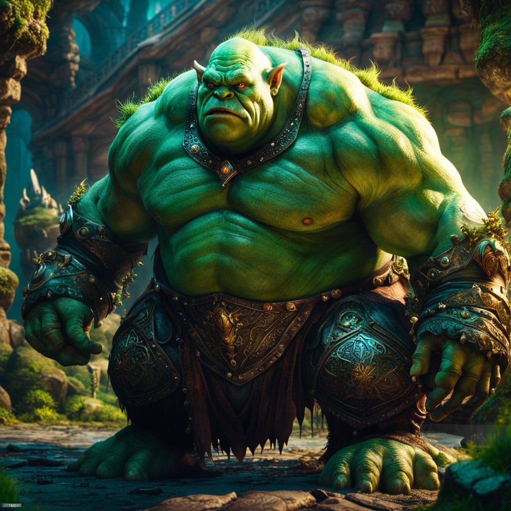 huge ogre - AI Generated Artwork - NightCafe Creator