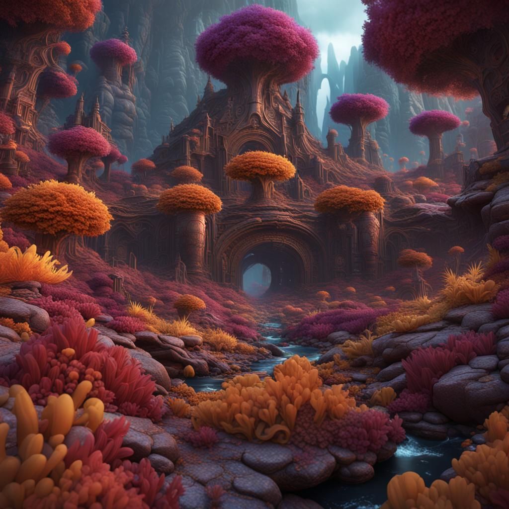 Diffusion limited aggregation - AI Generated Artwork - NightCafe Creator