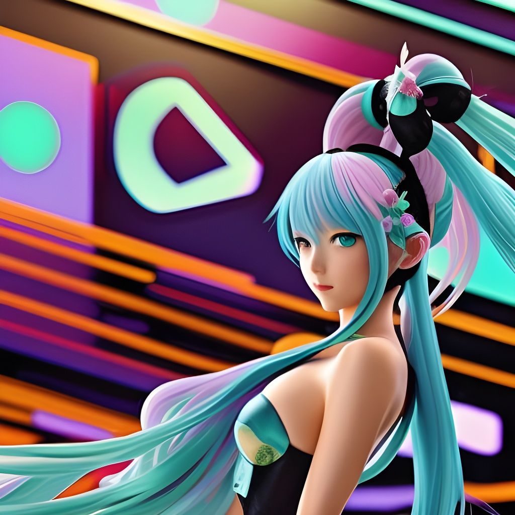 215 Hatsune Miku - AI Generated Artwork - NightCafe Creator