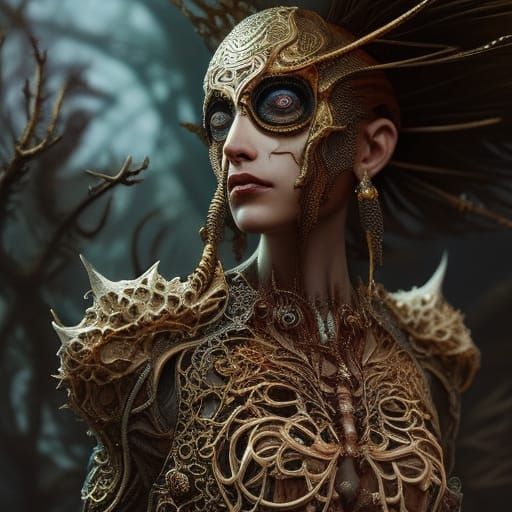 Bone Armor - AI Generated Artwork - NightCafe Creator