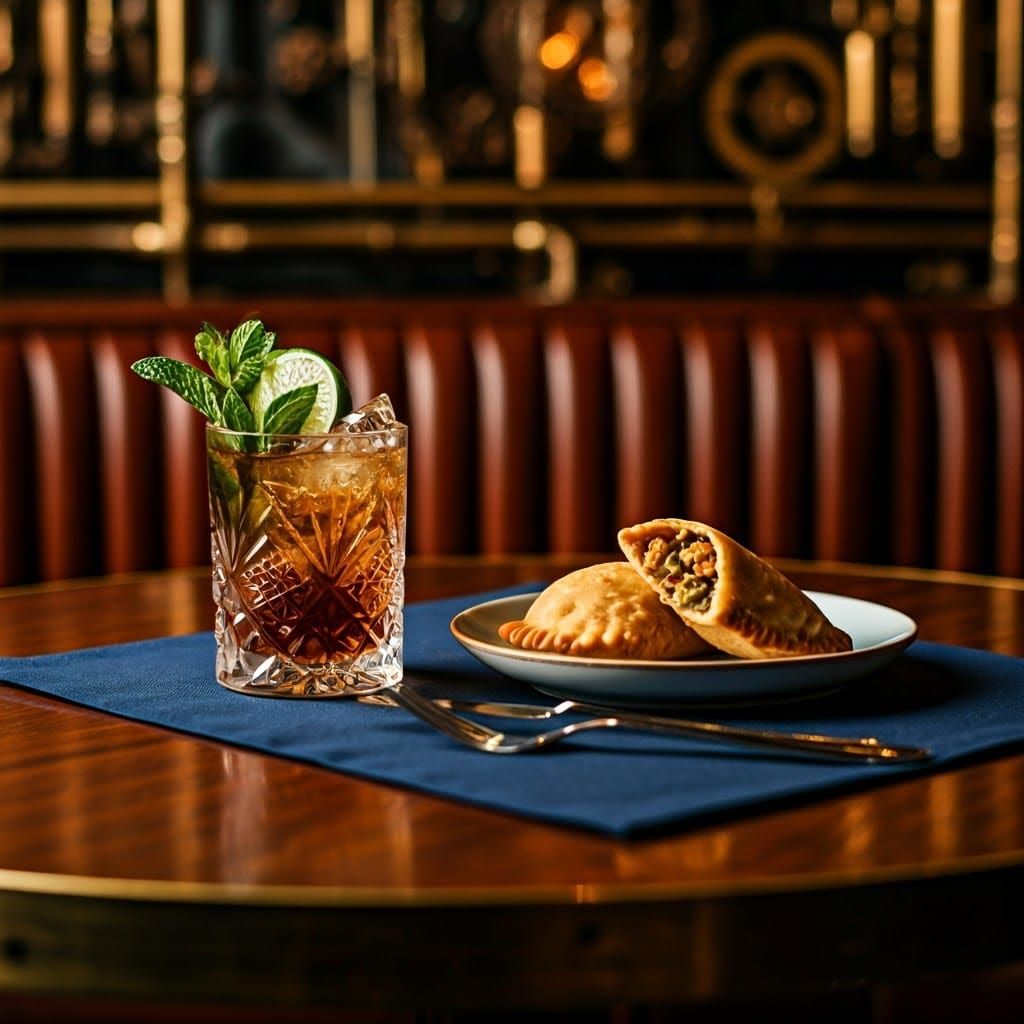 Best Snack Break - Rum & Coke With Empanadas!