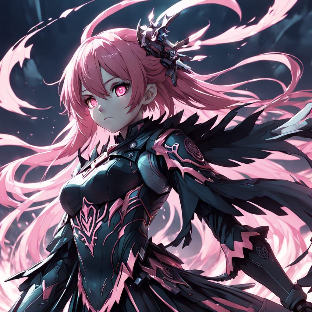 Surreal Pink Banshee in a Nightmare Fantasy Realm - AI Art