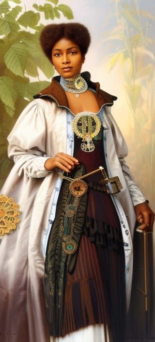 Steampunk botanist - AI Generated Artwork - NightCafe Creator