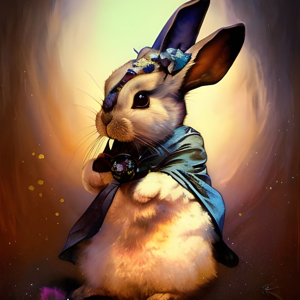 Cute little bunny - AI Generated Artwork - NightCafe Creator