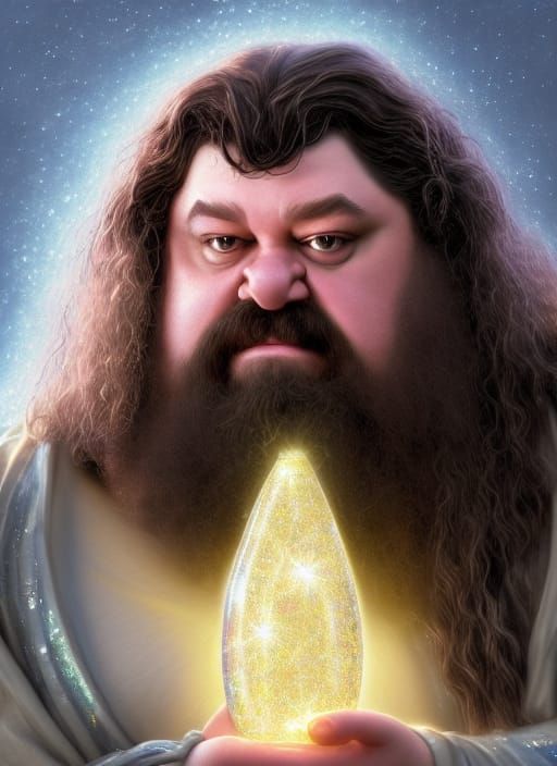 Rip Robert Coltrane (Hagrid) - AI Generated Artwork - NightCafe Creator