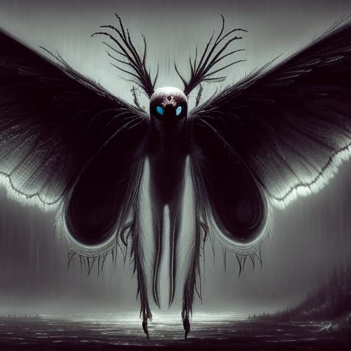 Mothman - AI Generated Artwork - NightCafe Creator