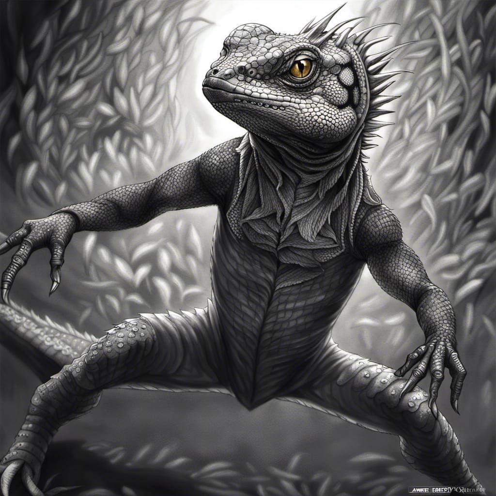 Dancing Lizard - AI Generated Artwork - NightCafe Creator