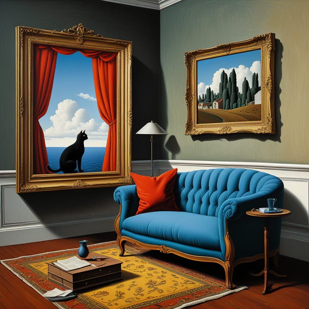 The Window (René Magritte style) - The Window (René Magritte...