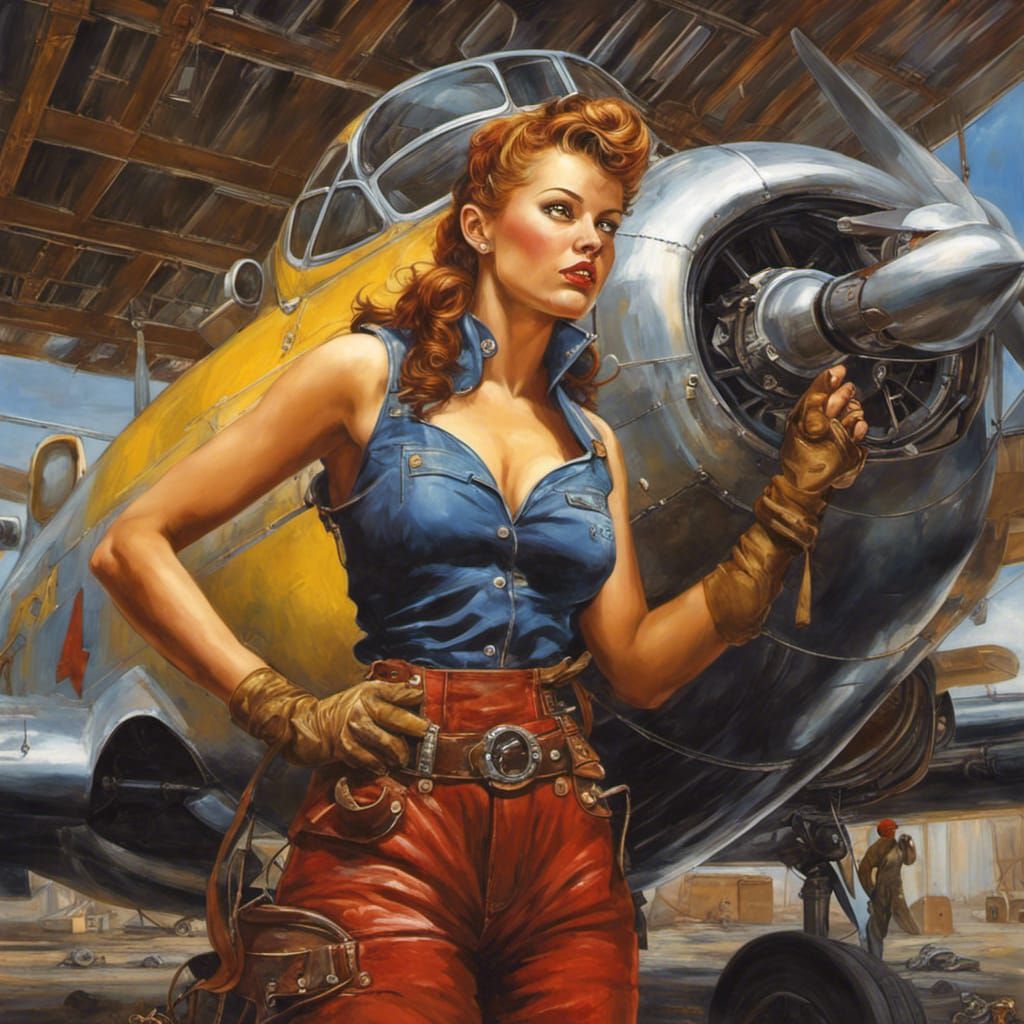 Rosie The Riveter - AI Generated Artwork - NightCafe Creator