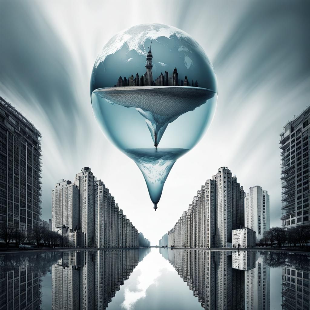Inverted world by rene buri - AI Generated Artwork - NightCafe Creator
