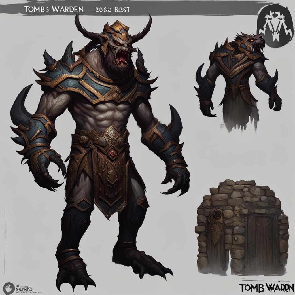 tomb warden beast - AI Generated Artwork - NightCafe Creator