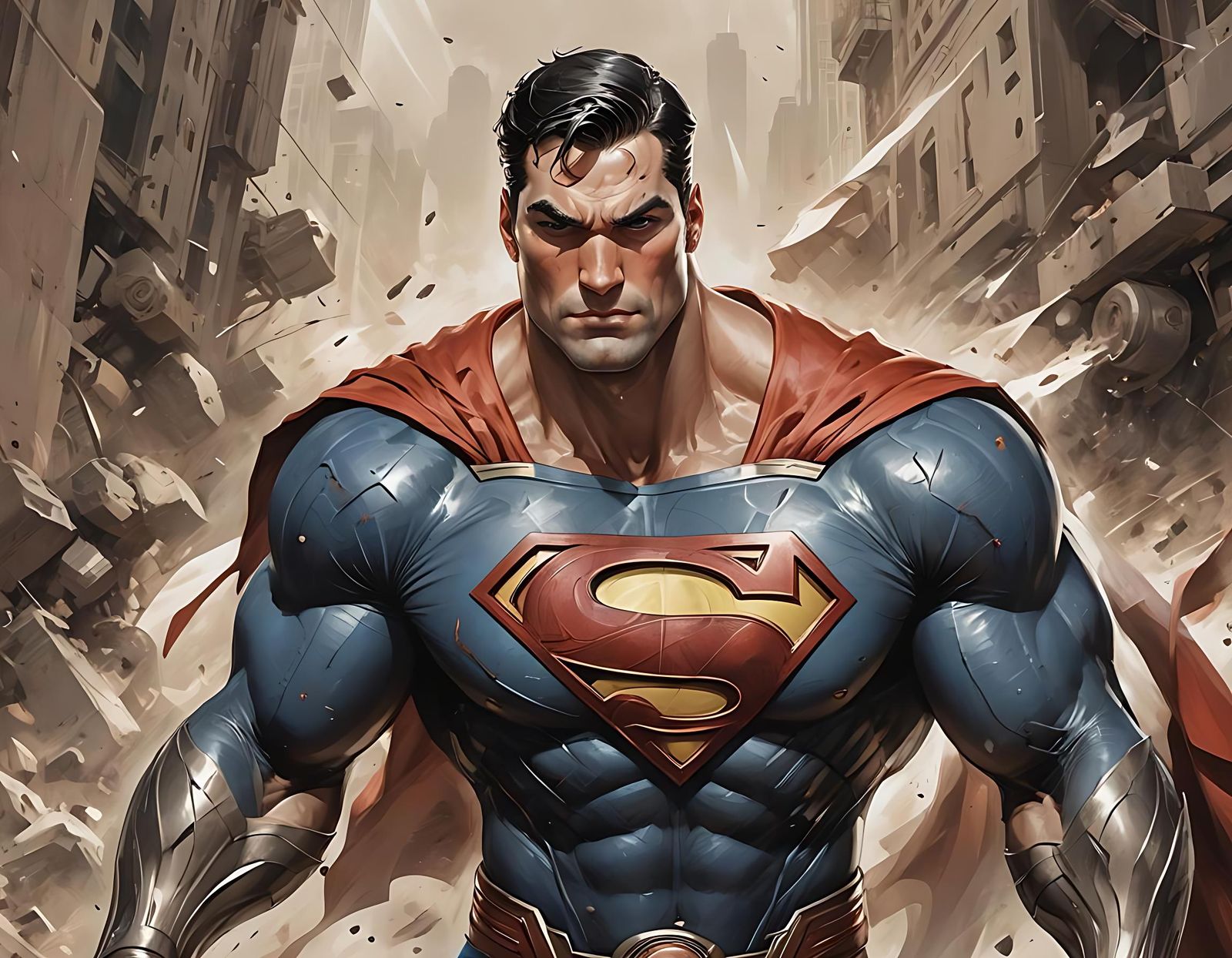 The Man Of Steel - AI Generated Artwork - NightCafe Creator