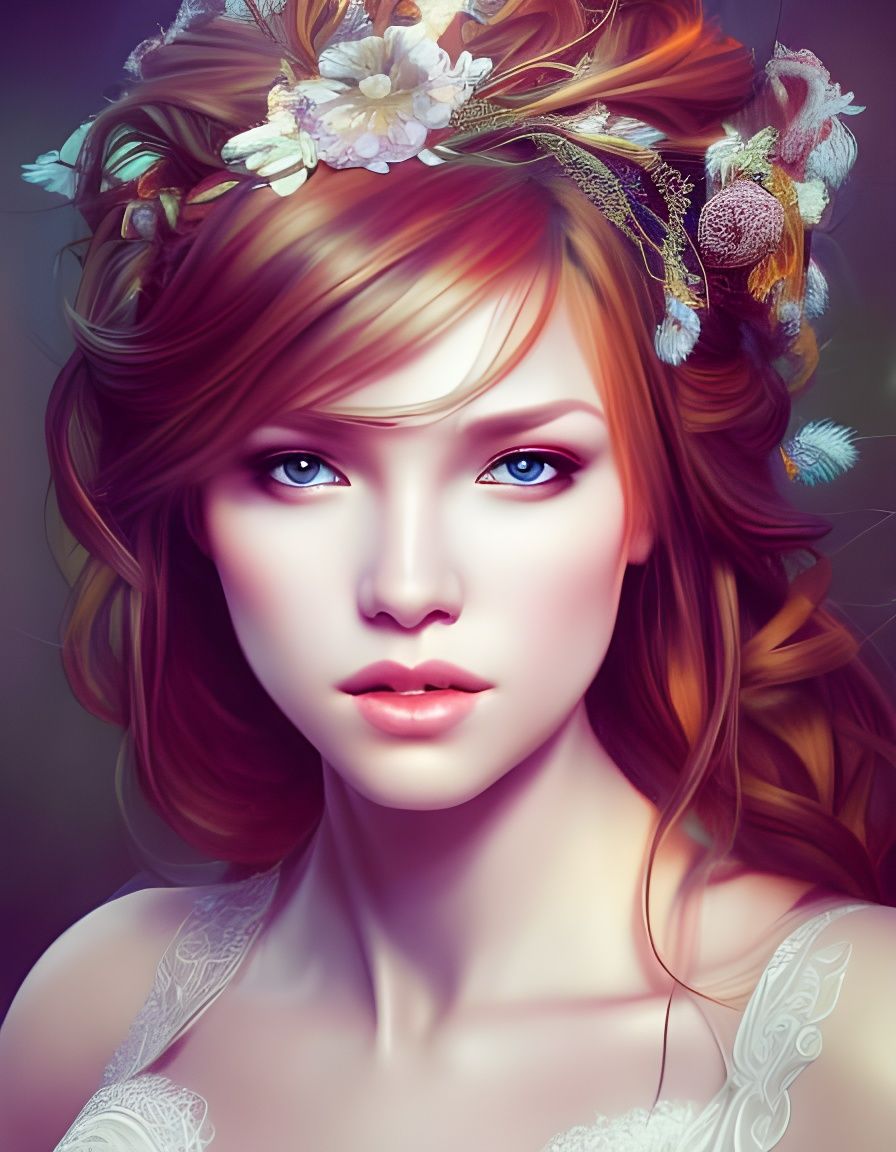 Beautiful Bride - AI Generated Artwork - NightCafe Creator