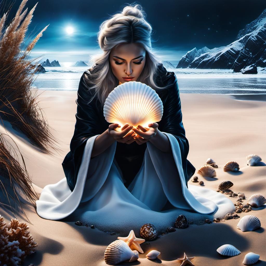 The magical seashell - AI Generated Artwork - NightCafe Creator