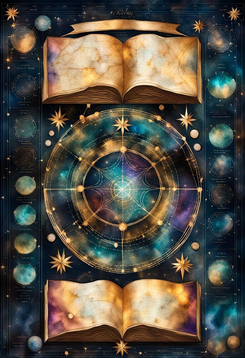 intricately detailed alcohol ink illustration, Orerry Star map ...