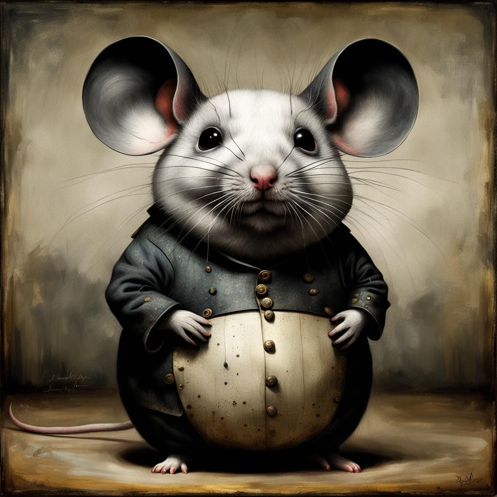 Full-body portrait: "Remembering the cutest obese Mouse baby to ever ...