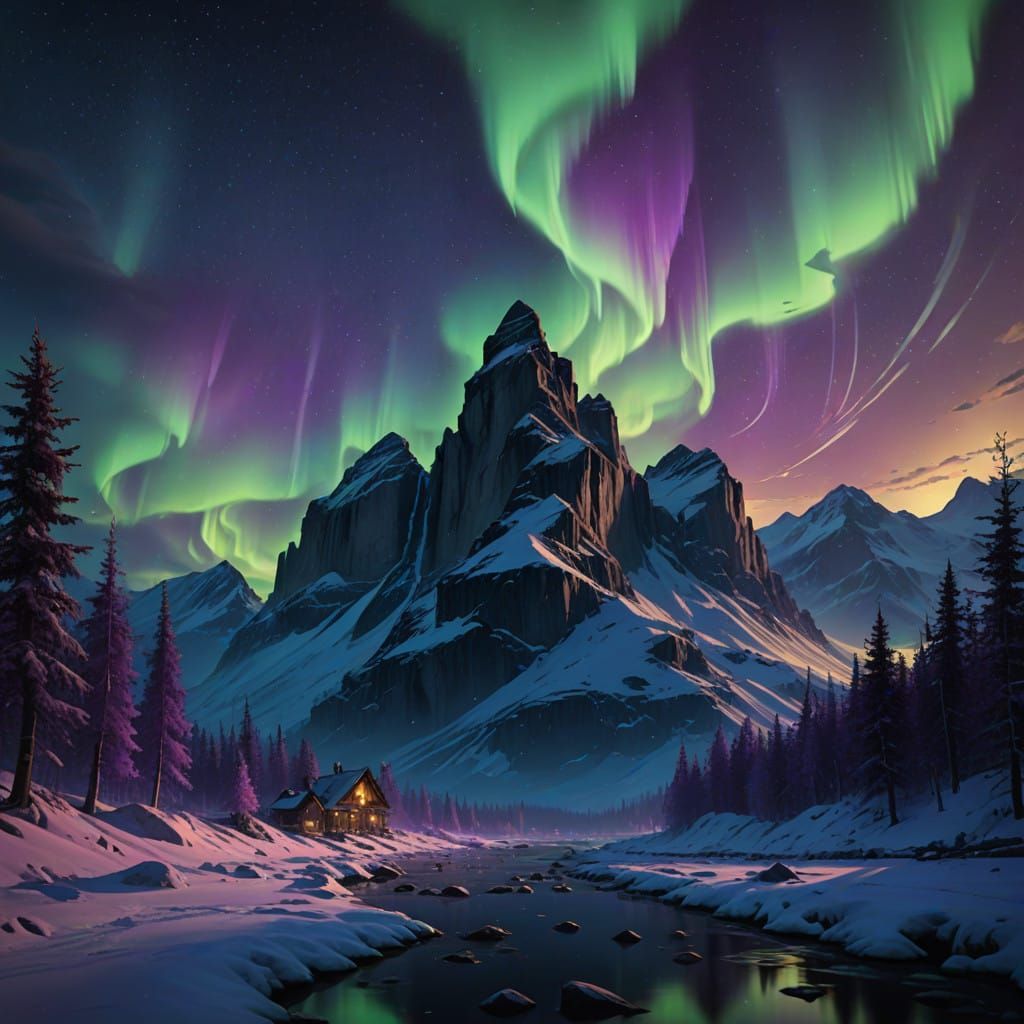 The northern lights in the air - Northern Lights Cosmic Wond...