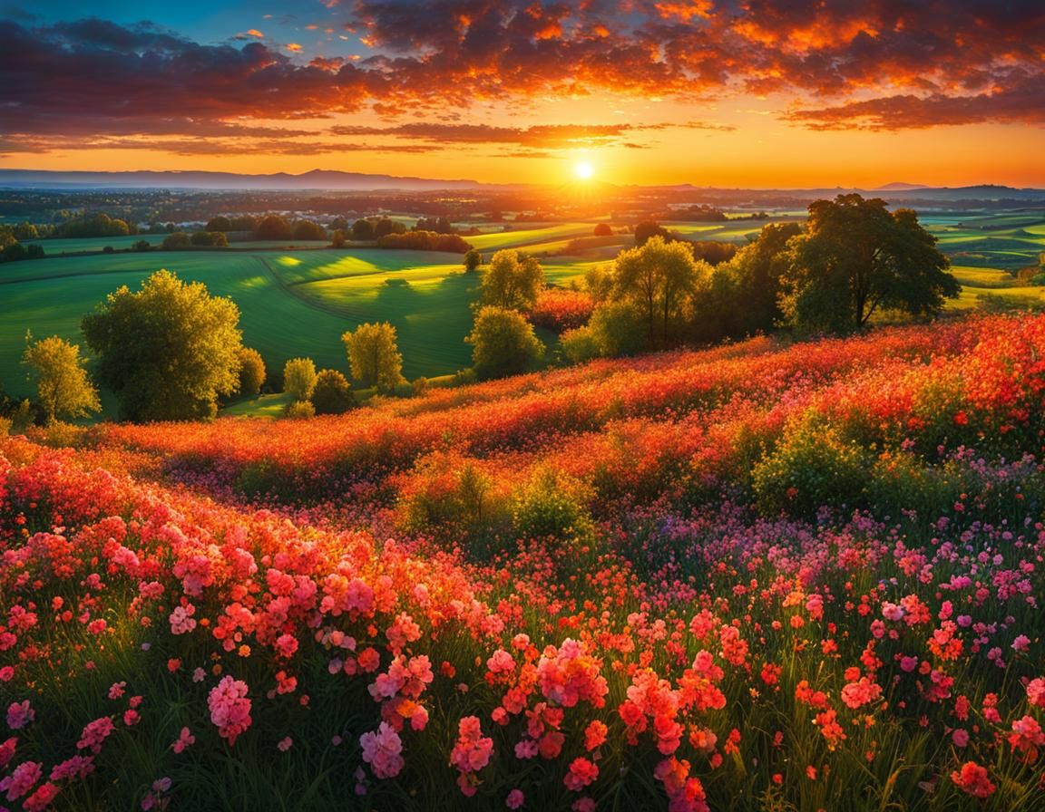 Sunset - AI Generated Artwork - NightCafe Creator