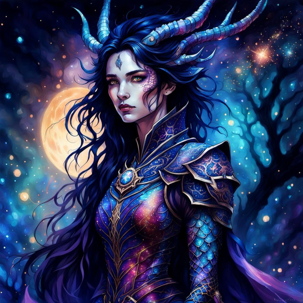 Dragon Scaled Witch - AI Generated Artwork - NightCafe Creator