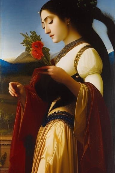 The shrouded veil, Lady of the underworld - AI Generated Artwork ...