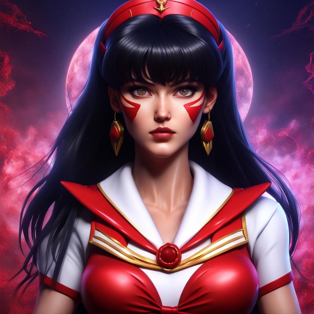 Real Version of Sailor Mars - AI Generated Artwork - NightCafe Creator