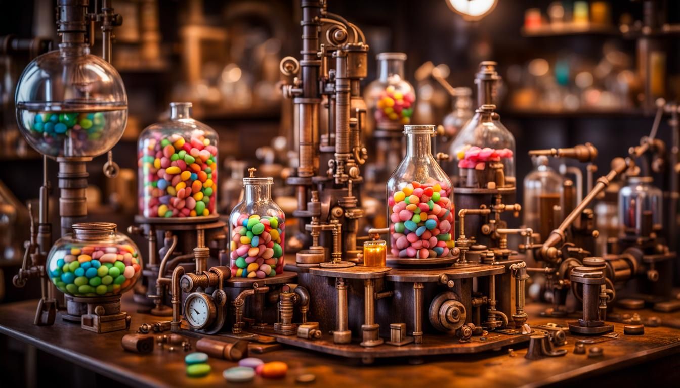 Candy lab - AI Generated Artwork - NightCafe Creator