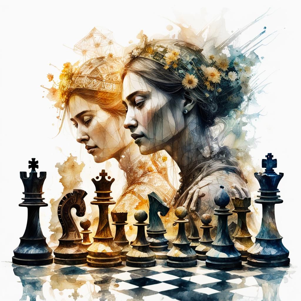 chess set - AI Generated Artwork - NightCafe Creator