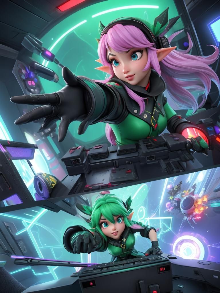 Virtual reality game - AI Generated Artwork - NightCafe Creator