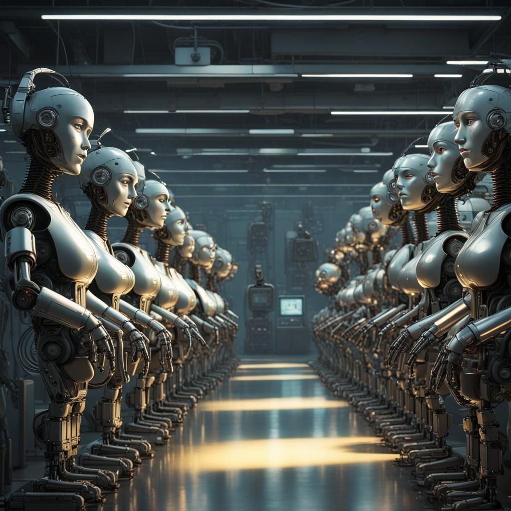 Letal assembly line - AI Generated Artwork - NightCafe Creator