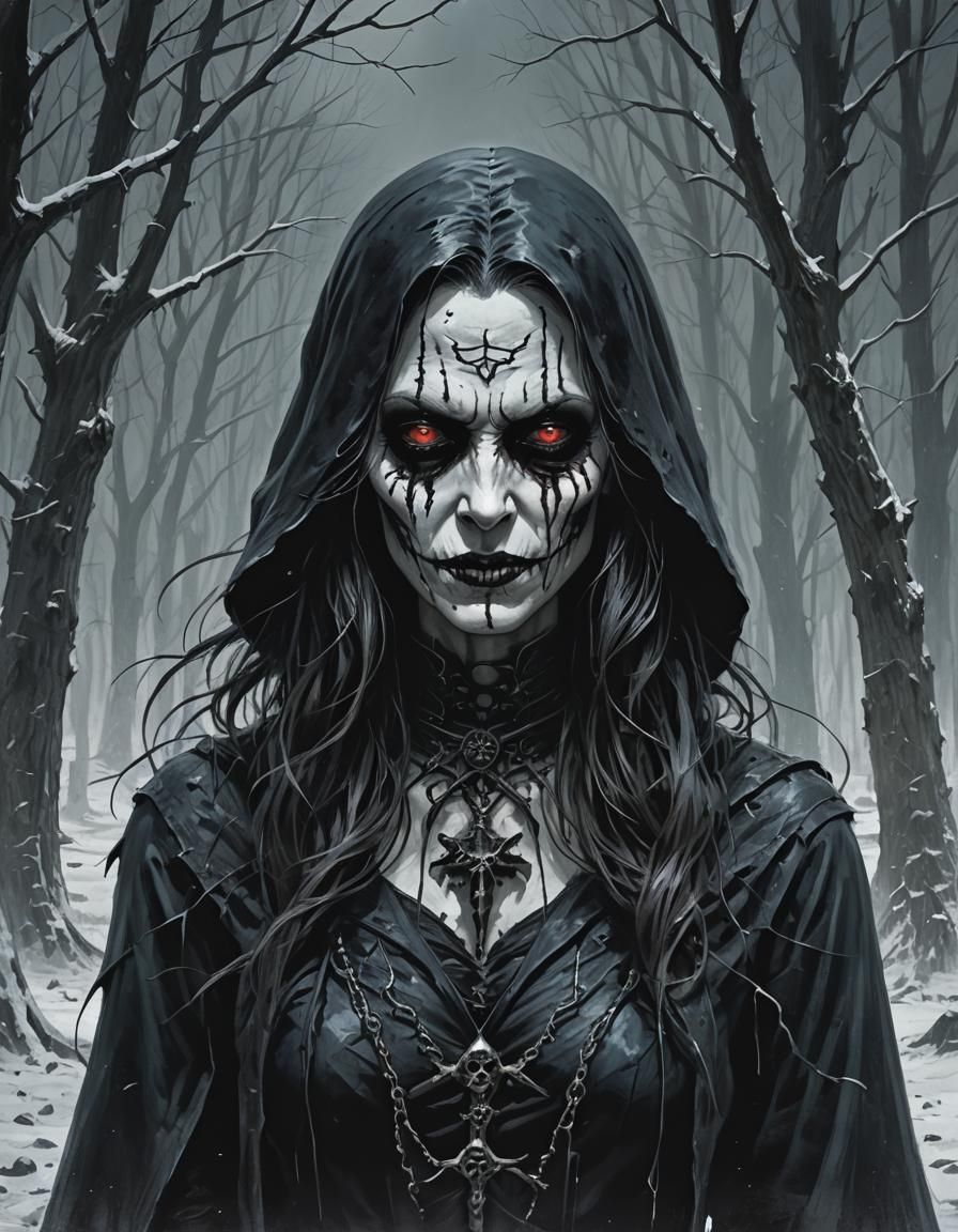 dark gothic frostbite horror - AI Generated Artwork - NightCafe Creator