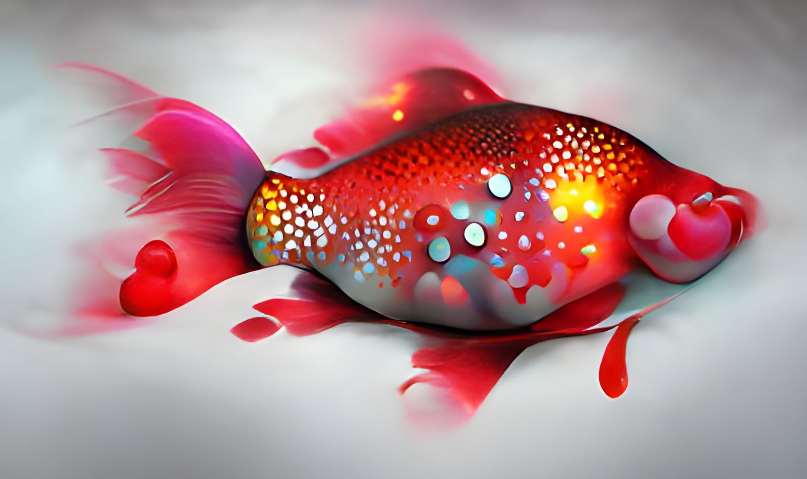 Red dotted fish - AI Generated Artwork - NightCafe Creator