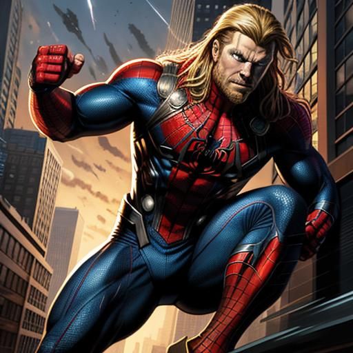 Thunder-Spider (Spider-man variants) - AI Generated Artwork - NightCafe ...