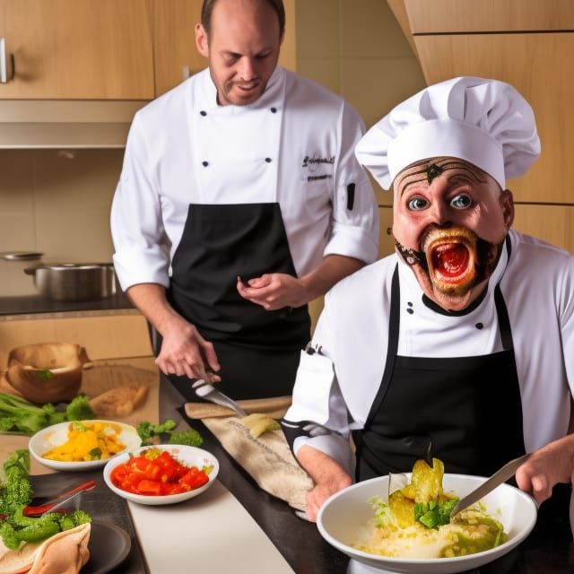 Evil Chef Cooking A Horrifying Meal - AI Generated Artwork - NightCafe ...