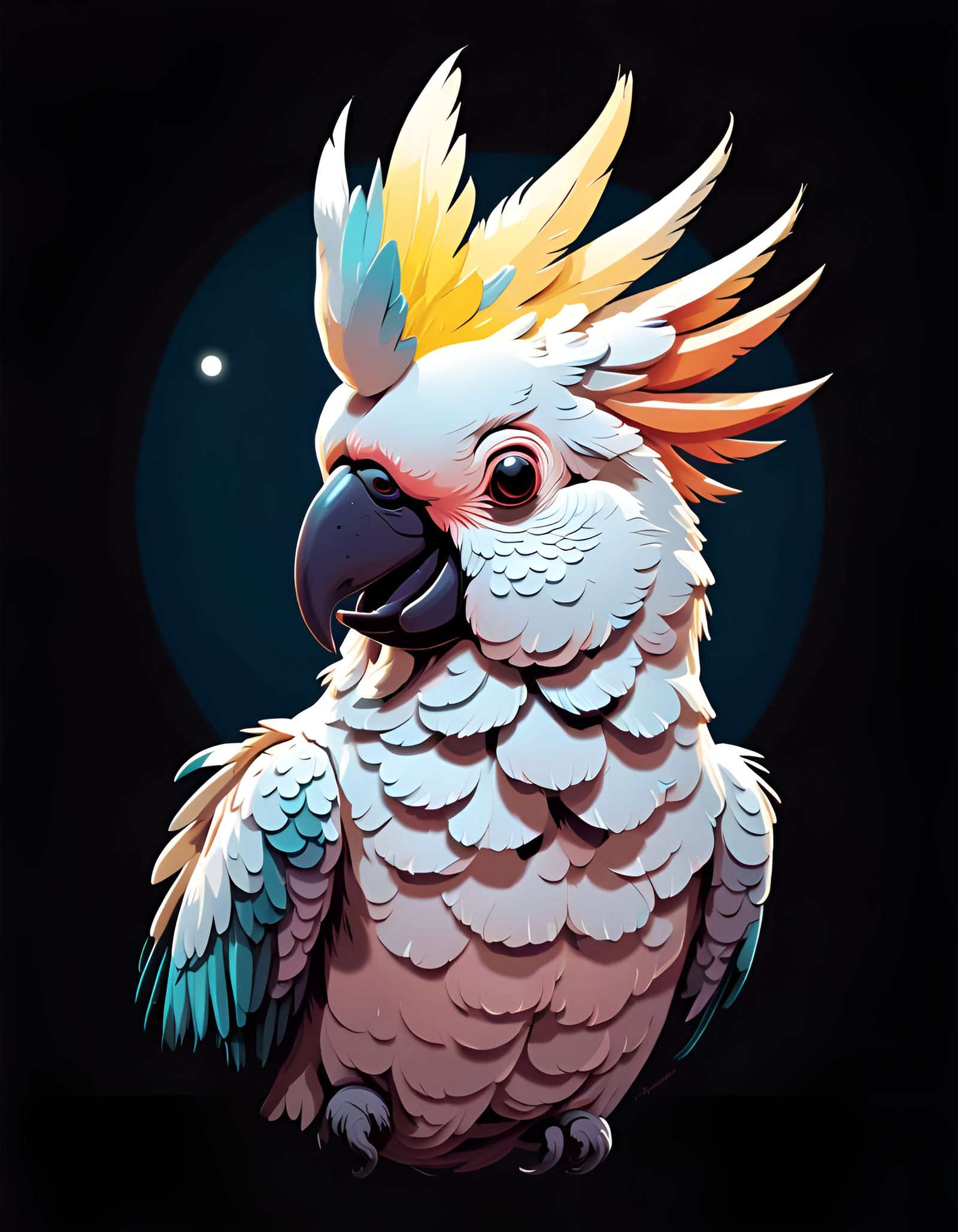Crisp Cockatoo … - AI Generated Artwork - NightCafe Creator