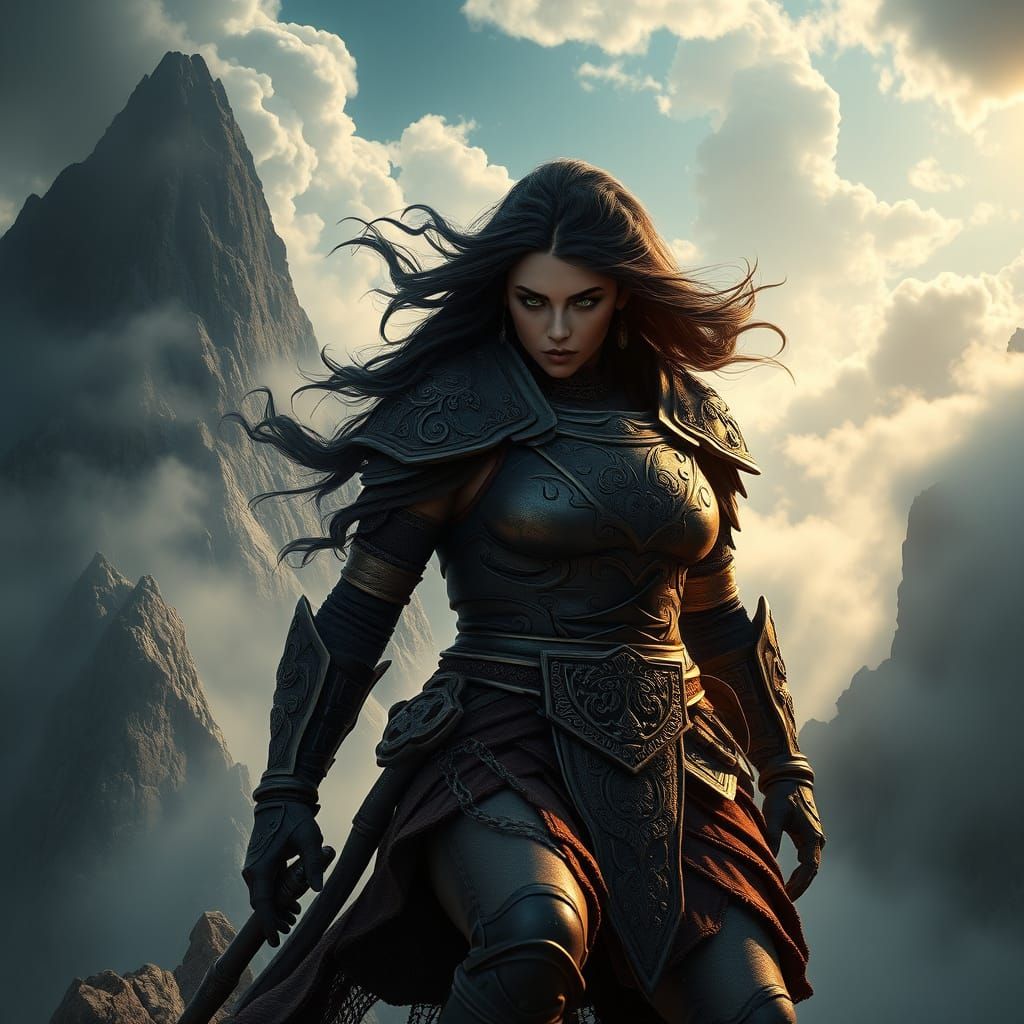 Goliath Woman - Goliath Warrior Ascends the Misty Peak