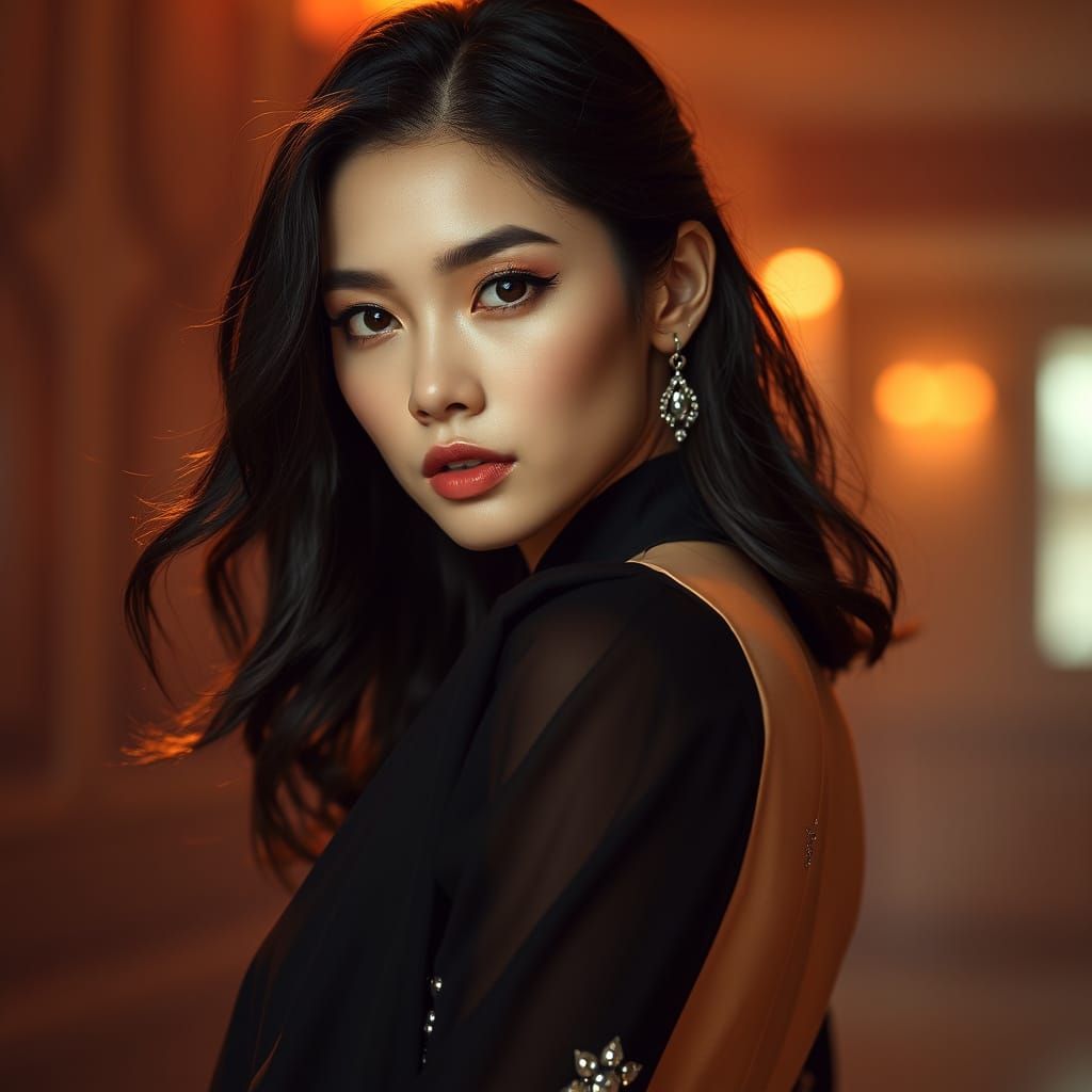 Epic Supermodel Rey Skywalker in Cinematic Film St... - AI Art