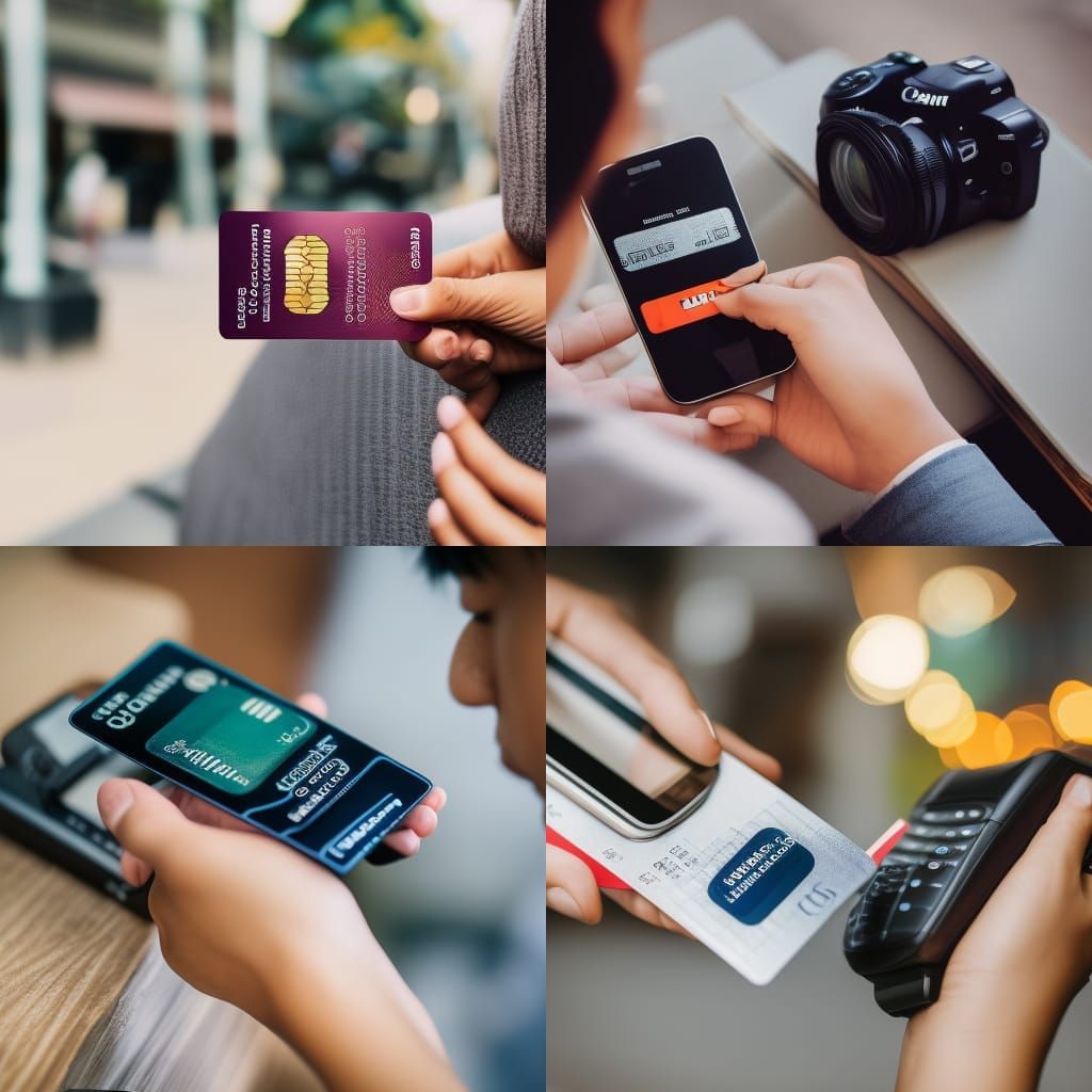 singaporean using digital card payment - AI Generated Artwork ...