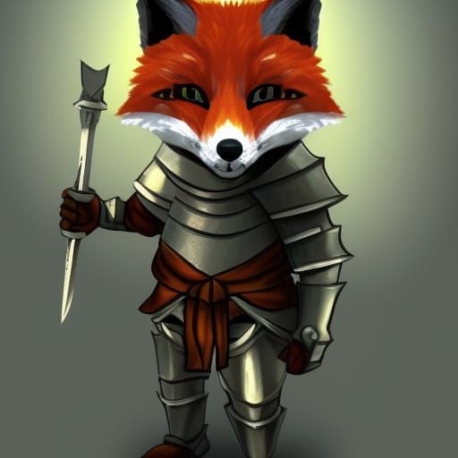 Armored fox knight - AI Generated Artwork - NightCafe Creator