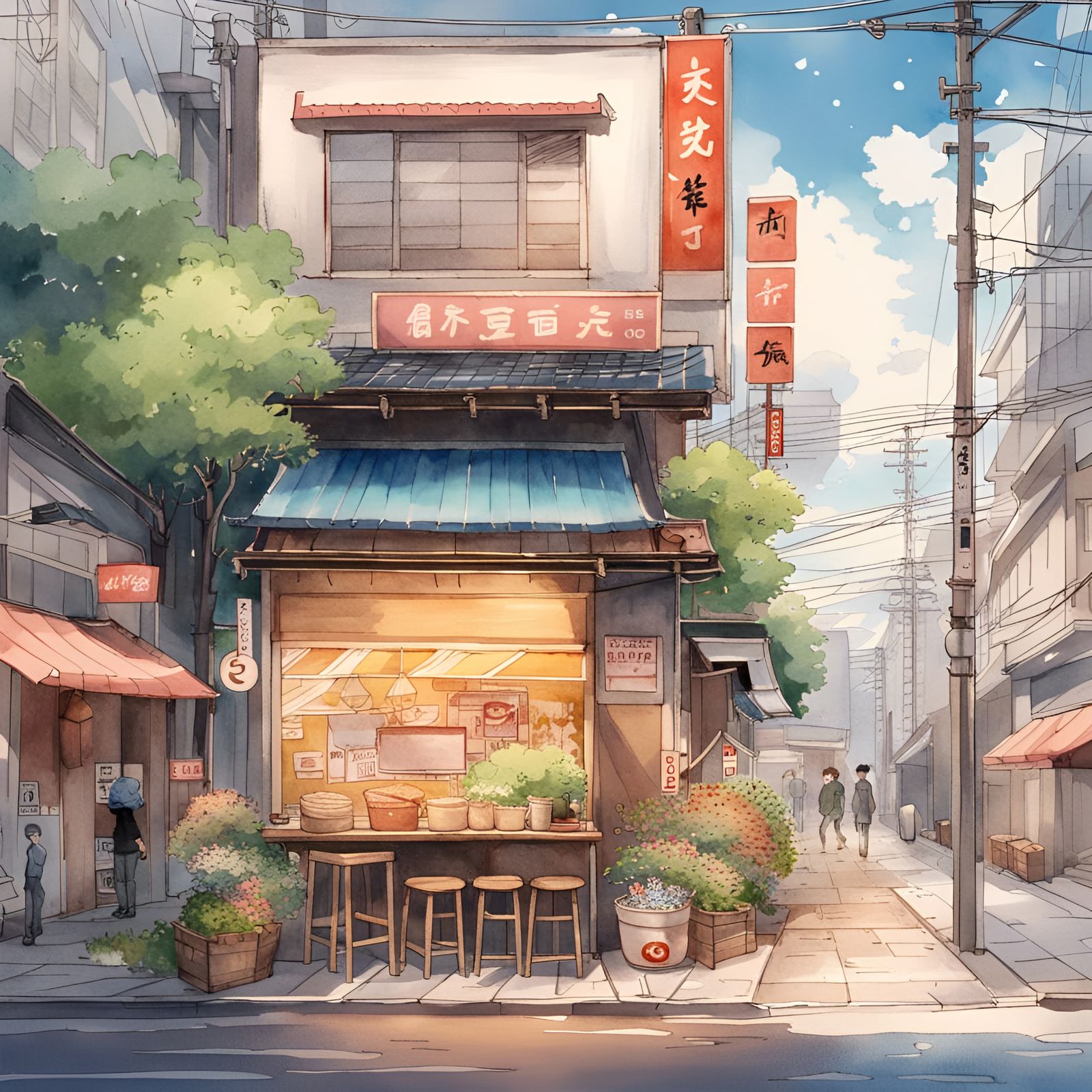 Ramen Shop - AI Generated Artwork - NightCafe Creator