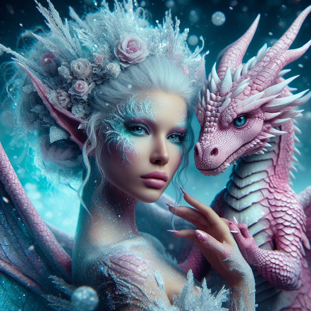 Fairy and her dragon. - AI Generated Artwork - NightCafe Creator