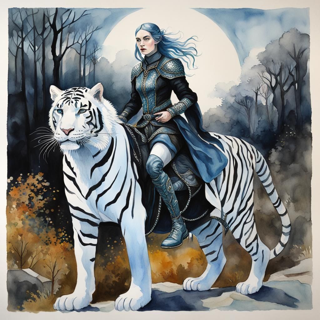 Tiger Rider 2 - AI Generated Artwork - NightCafe Creator