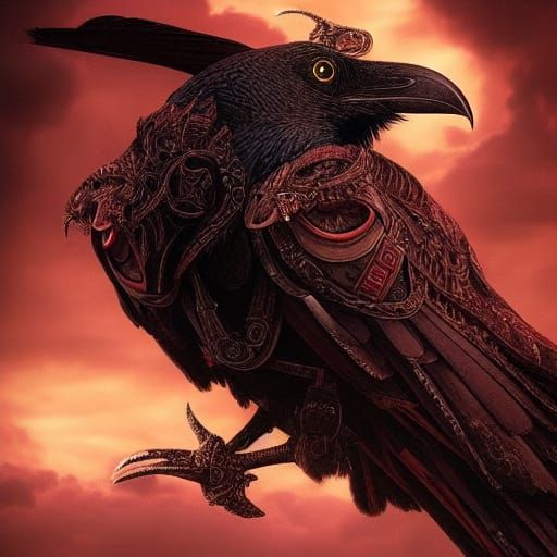 The Crow God Epic cinematic brilliant stunning intricate meticulously ...