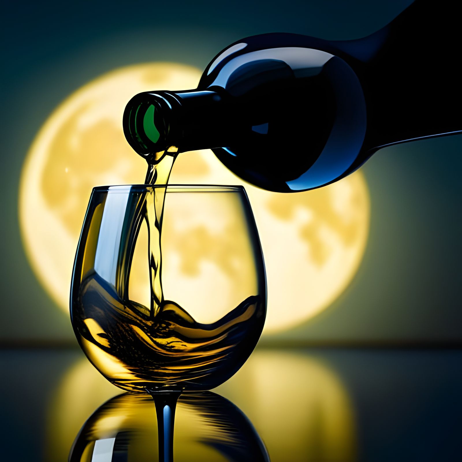 Moonlight Wine - AI Generated Artwork - NightCafe Creator