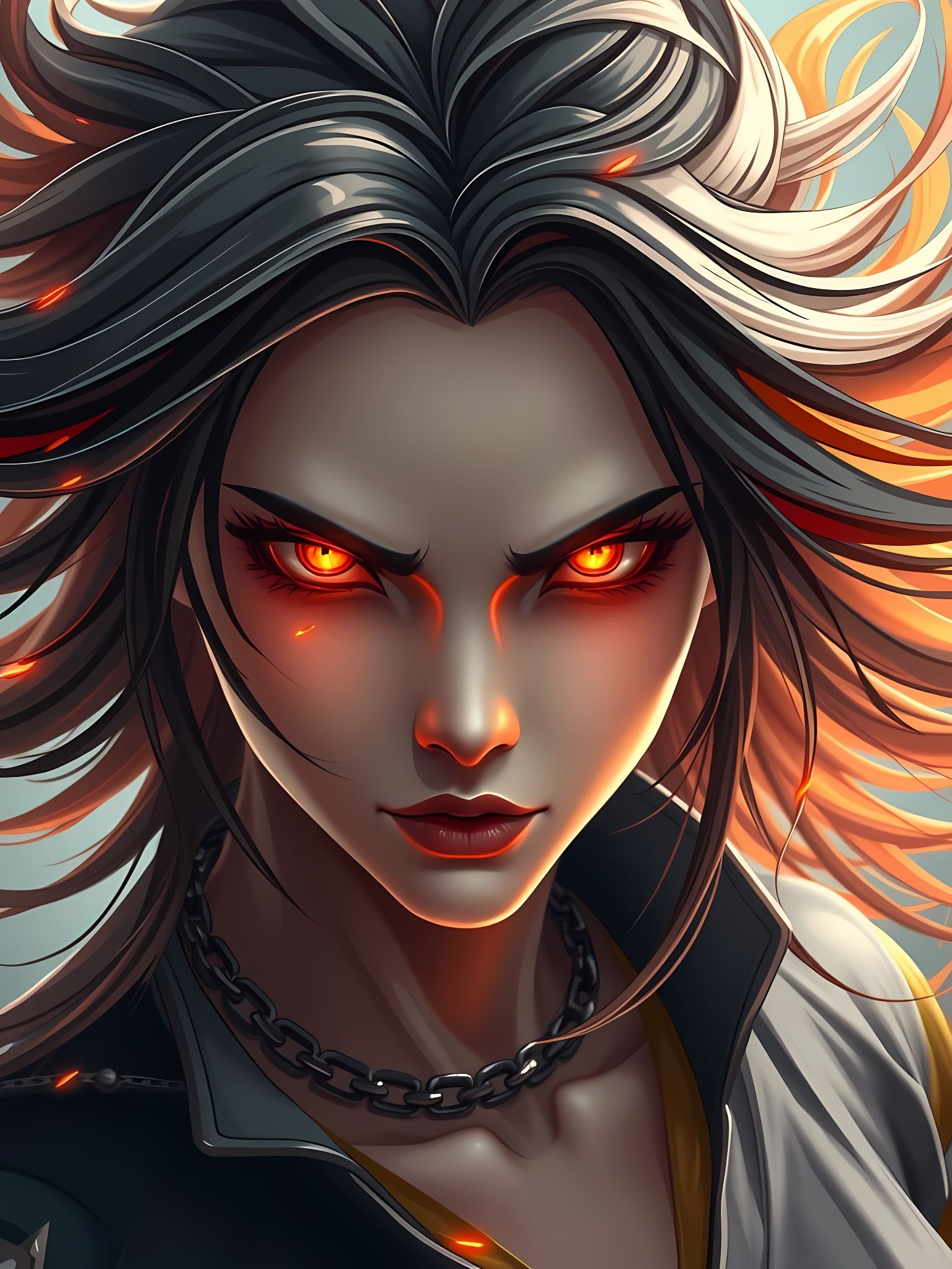 Phoenix - Fierce Anime Phoenix Goddess in Vibrant 3D Key Vis...