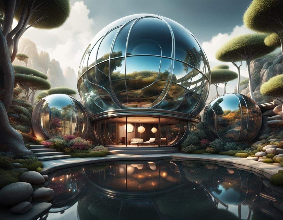 Abstract Zen Architecture II - AI Generated Artwork - NightCafe Creator