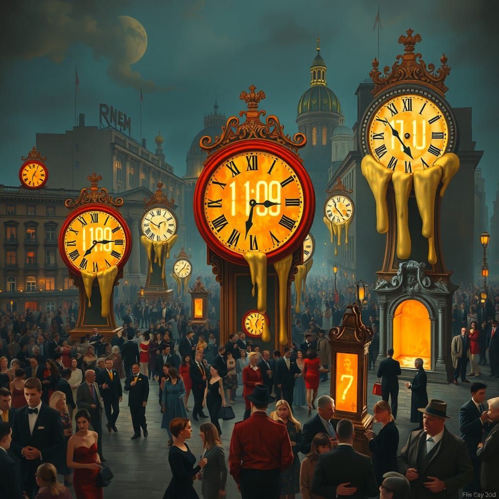 Surreal countdown clocks, but which one is correct?